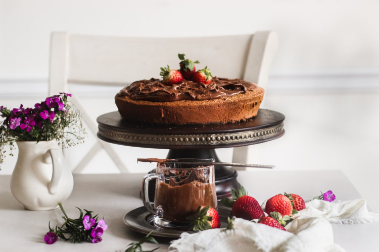 Chocolate Sponge Cake – Fig & Olive Platter