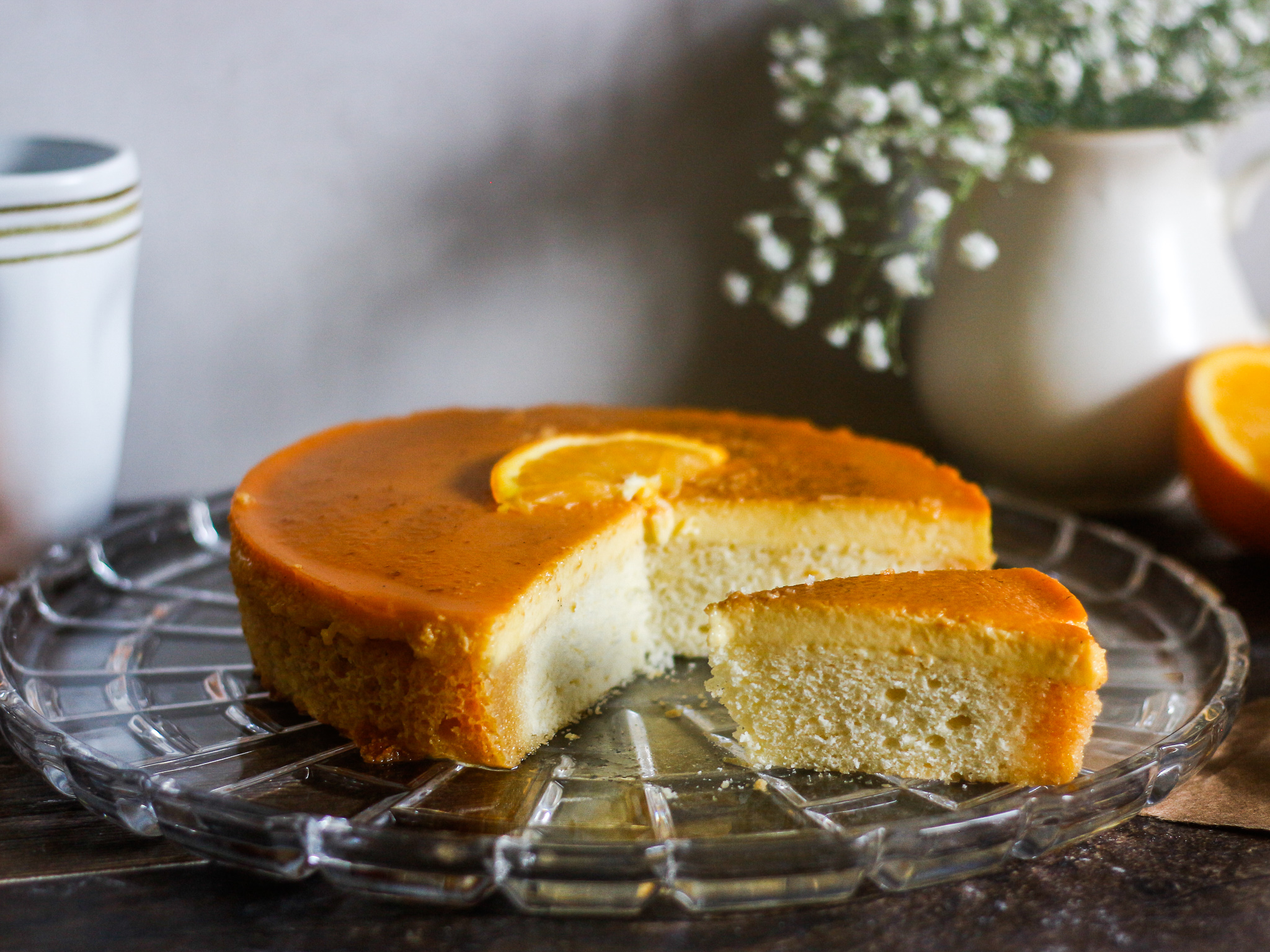 Orange Creme Caramel Cake – Fig & Olive Platter