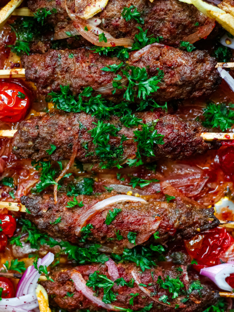 Kofta كفتة Kebab Sheet Pan Dinner – Fig & Olive Platter