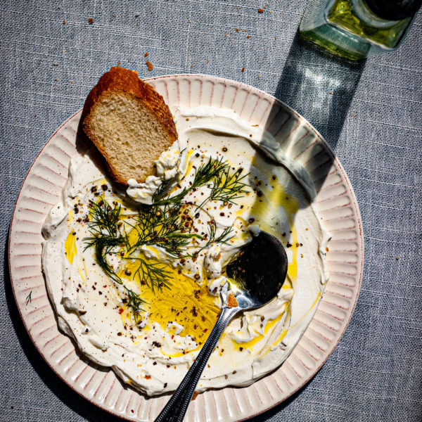 How To Make Labneh – Fig & Olive Platter