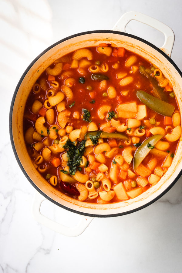 Libyan Imbakbaka aka Minestrone – Fig & Olive Platter