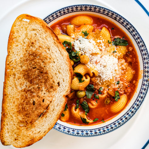 Libyan Imbakbaka aka Minestrone – Fig & Olive Platter