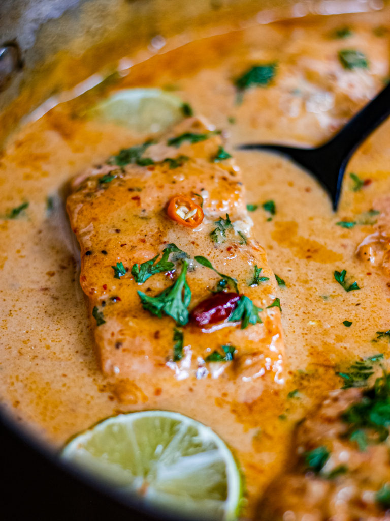 30 minute Coconut Thai Salmon Curry – Fig & Olive Platter