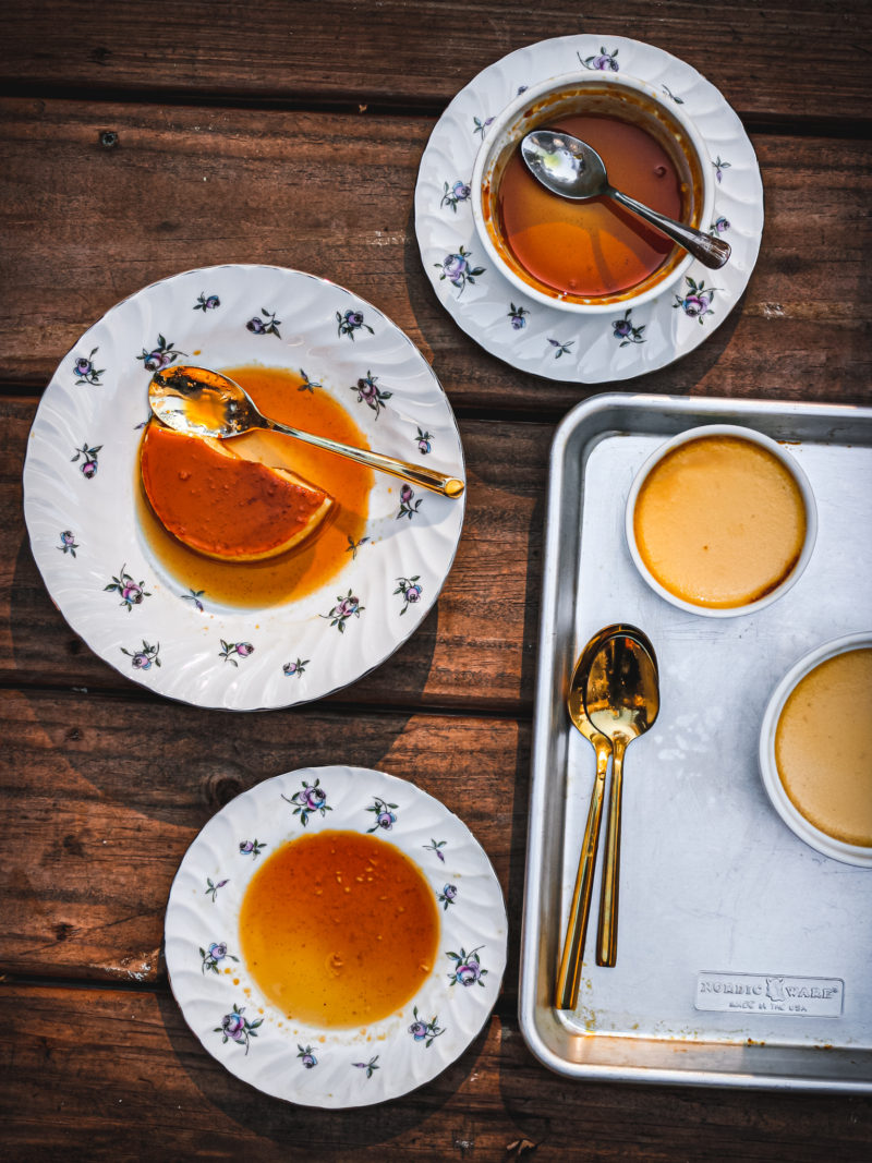 Spiced Crème Caramel – Fig & Olive Platter