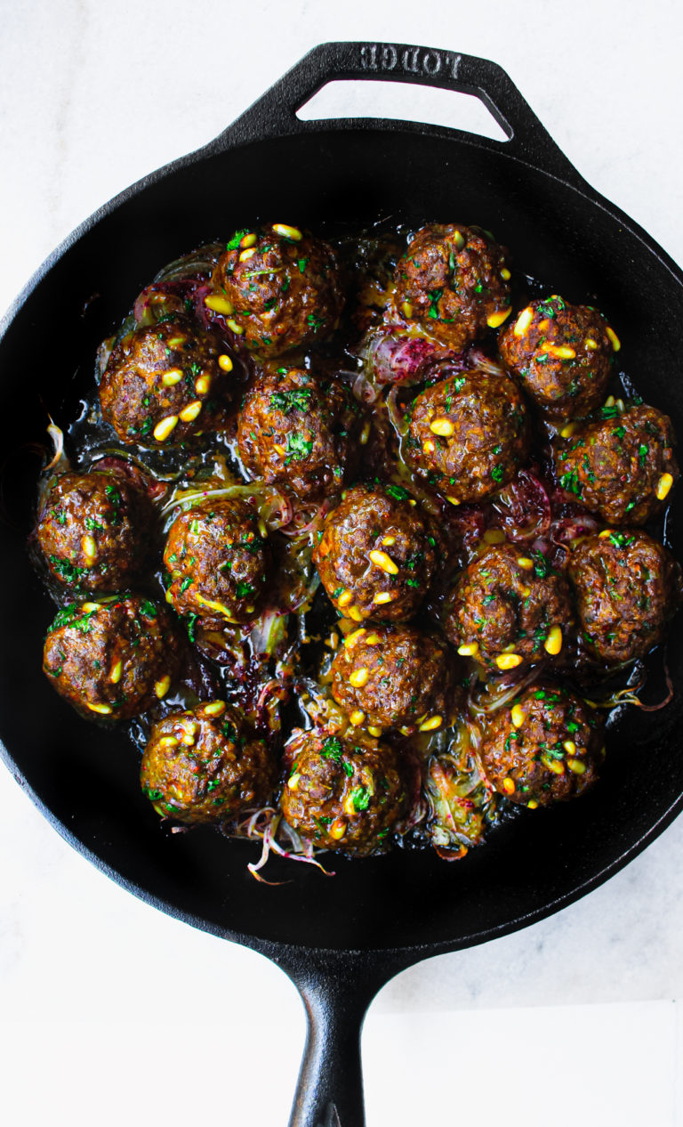 Middle Eastern Style Meatballs – Fig & Olive Platter