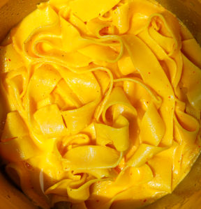 Creamy Saffron Pasta – Fig & Olive Platter