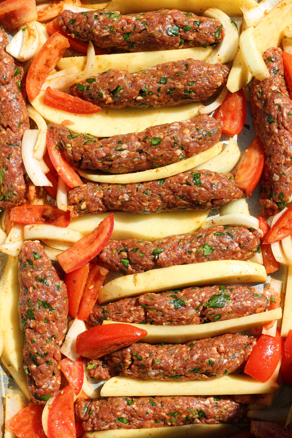 Lamb Kofta Sheet Pan Dinner – Fig & Olive Platter