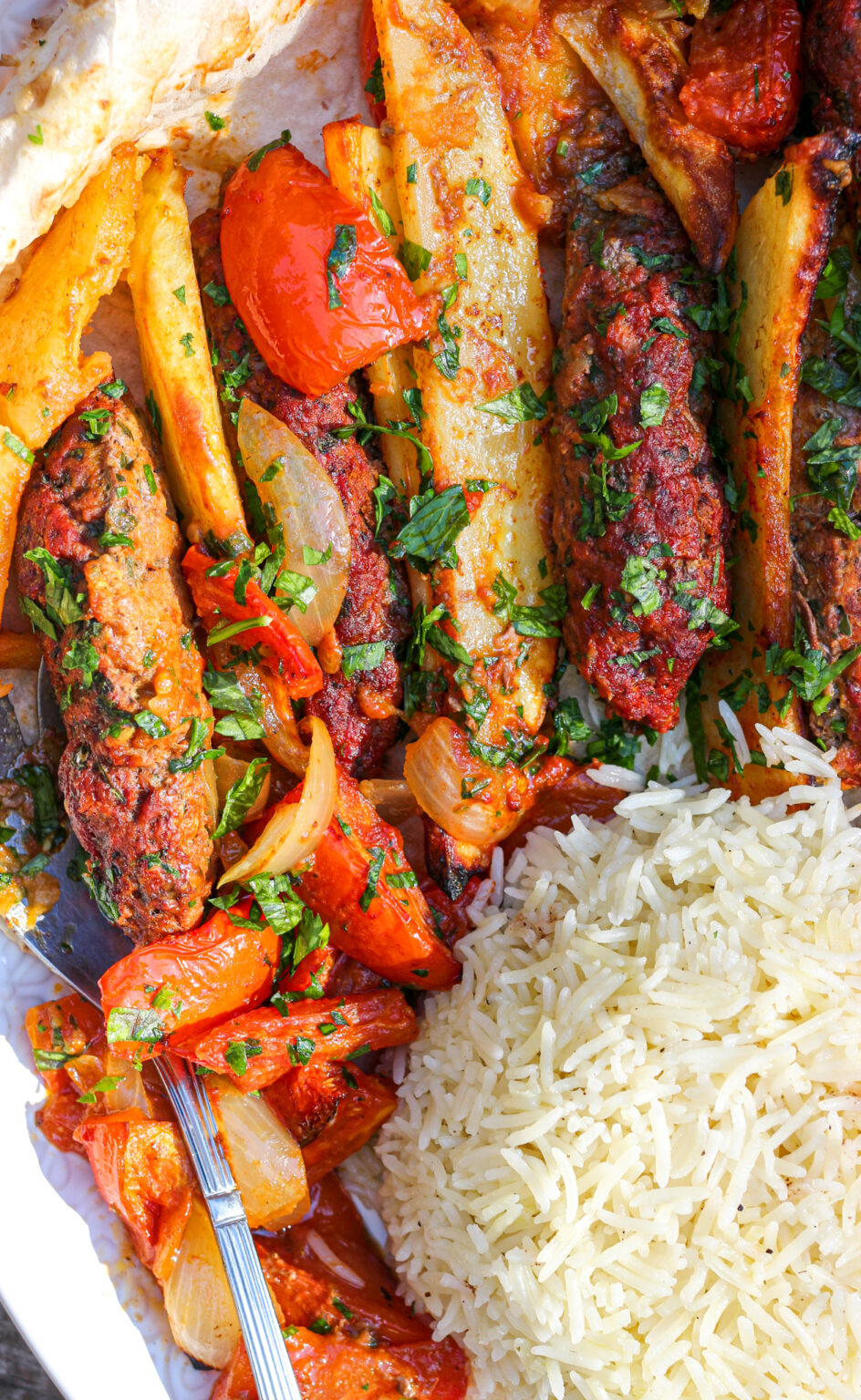 Lamb Kofta Sheet Pan Dinner – Fig & Olive Platter