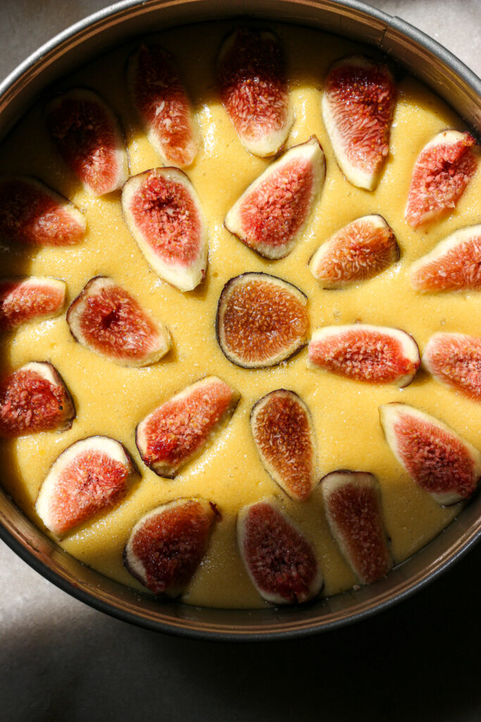 Fig Almond Cake with Honey – Fig & Olive Platter